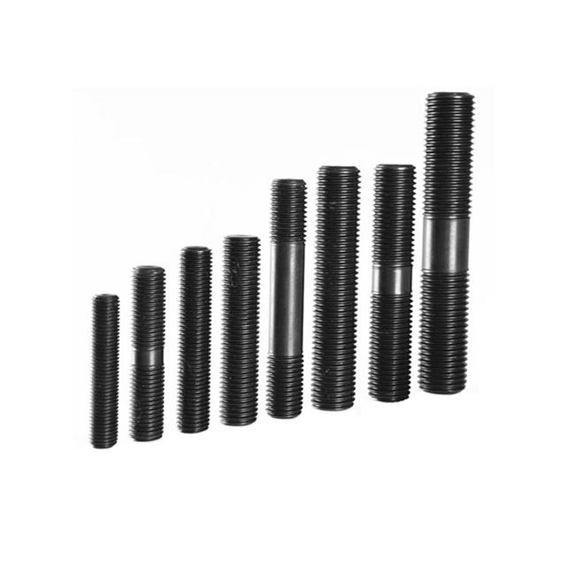 High Strength Grade 8.8 Black Oxidized Double Thread Stud Bolts ...