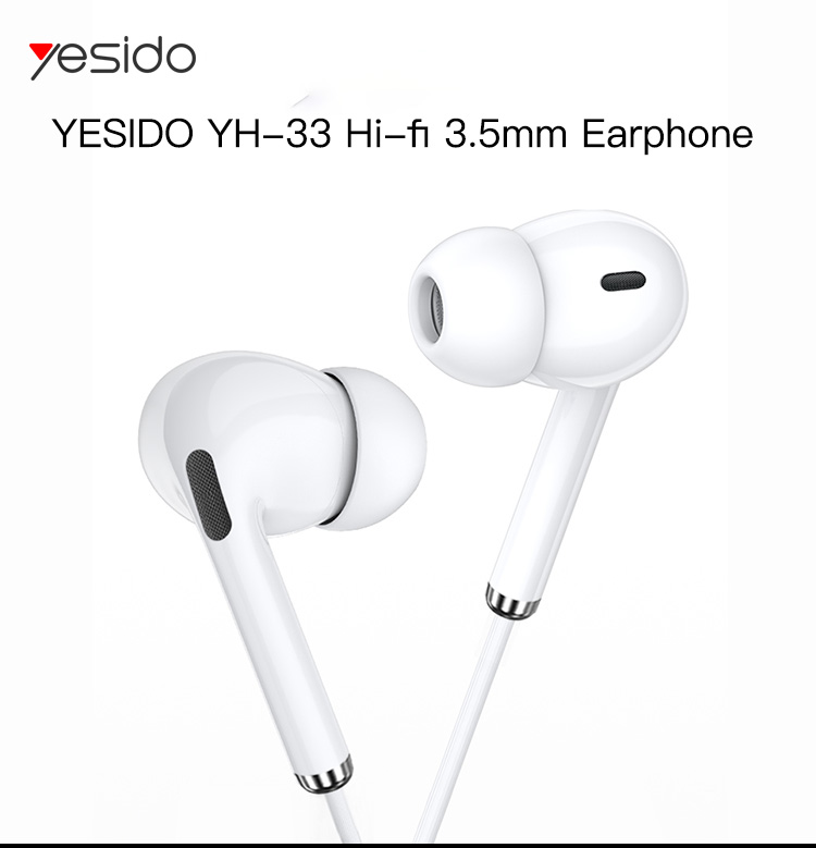 Yesido Heavy Bass Wired Earphones 3.5mm (YH33) - OTC.LK