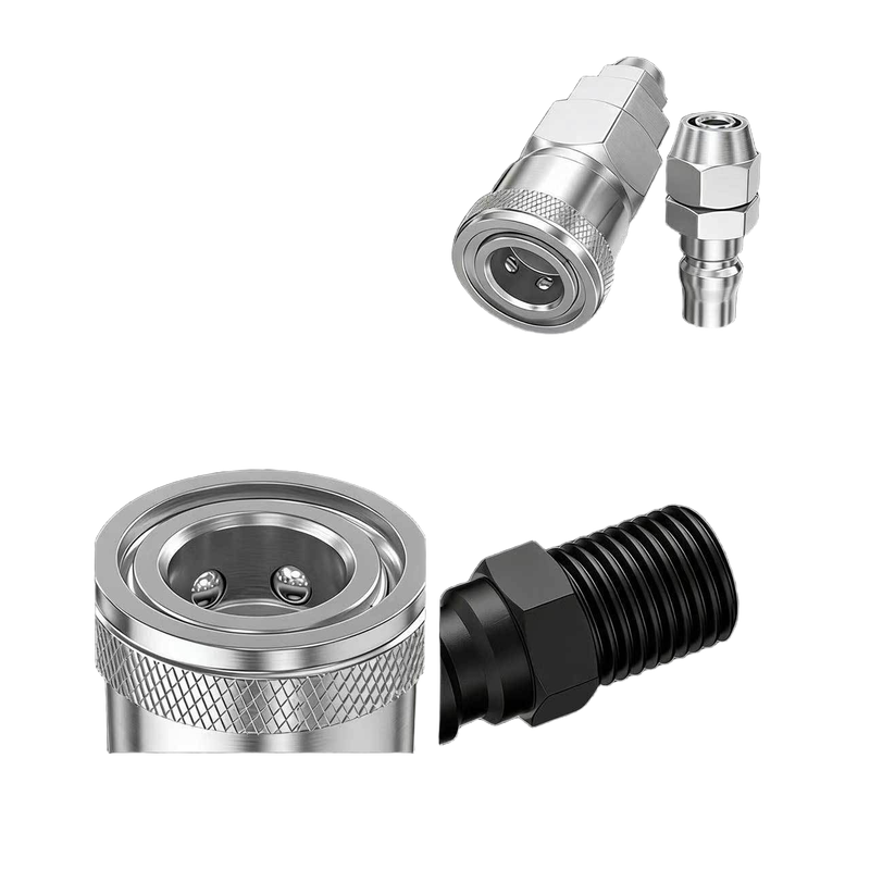 Stainless Steel Hydraulic Quick Coupling Connector Quick Release Hose ...