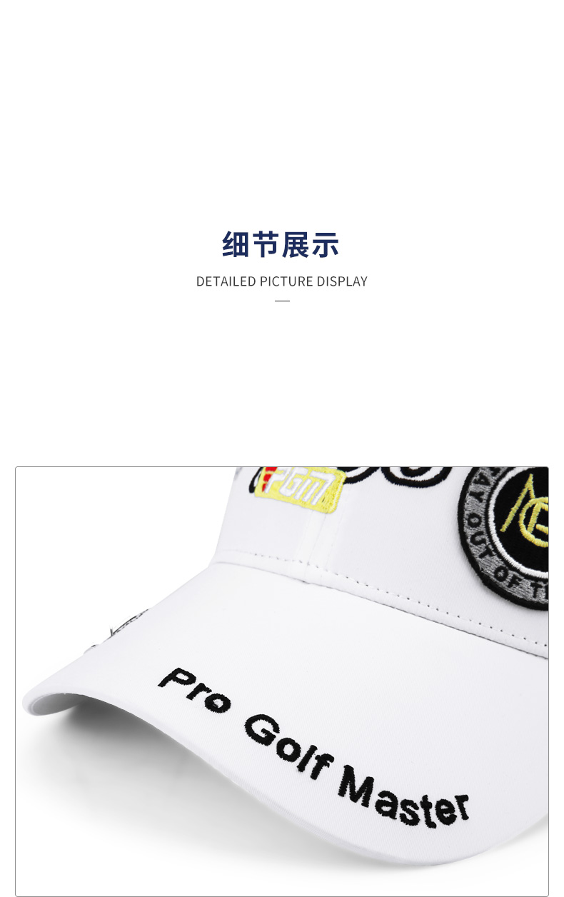 PGM MZ043 Custom logo men golf hats breathable golf cap premium quick ...