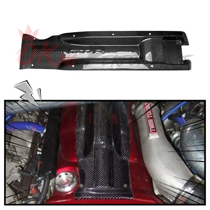 Rb26Dett Carbon Fiber Engine Bay Plug Cover for Nissan R34 GTR GTT 1998 ...