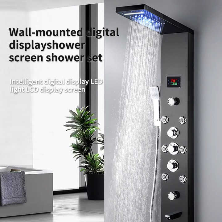 Yaopeng Wall-Mounted Spa LED Shower Panel - Modern & Durable