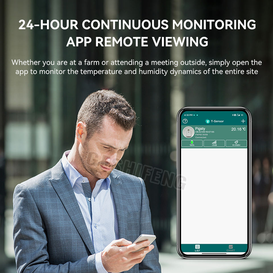 Pig Farms Wireless Temperature and Humidity Monitoring System Real-Time ...