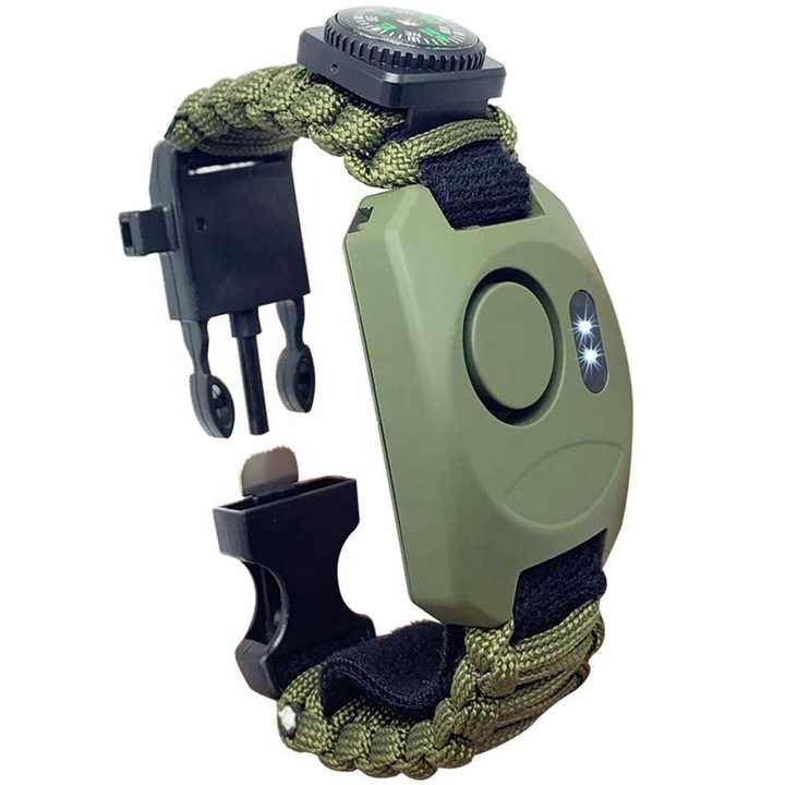 8-in-1 Personal Alarm Wrist Tool with SOS LED Flashlight - Ideal for ...