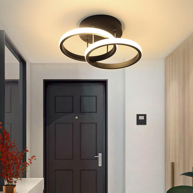 Creative Modern Minimalist Iron Ceiling Light for Entryways Hallways ...