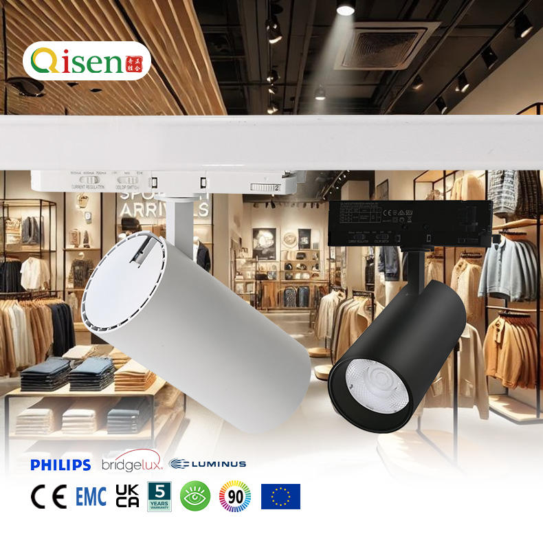 Indoor COB 30W LED Track Light 4-Wire Dali Spotlight 20W 220V Led Spot ...