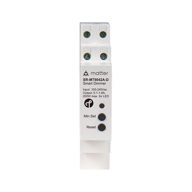 Matter Over Thread Dimmer, Din Mount Matter Certified Dimmer, 400W ...