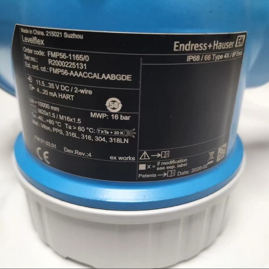 Endress Hauser Guided radar Measurement Time-of-Flight Levelflex FMP55 ...