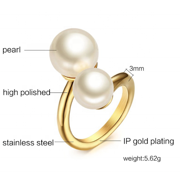 Popular Stainless Steel PVD 18K Gold Plated Wedding Engagement Party ...