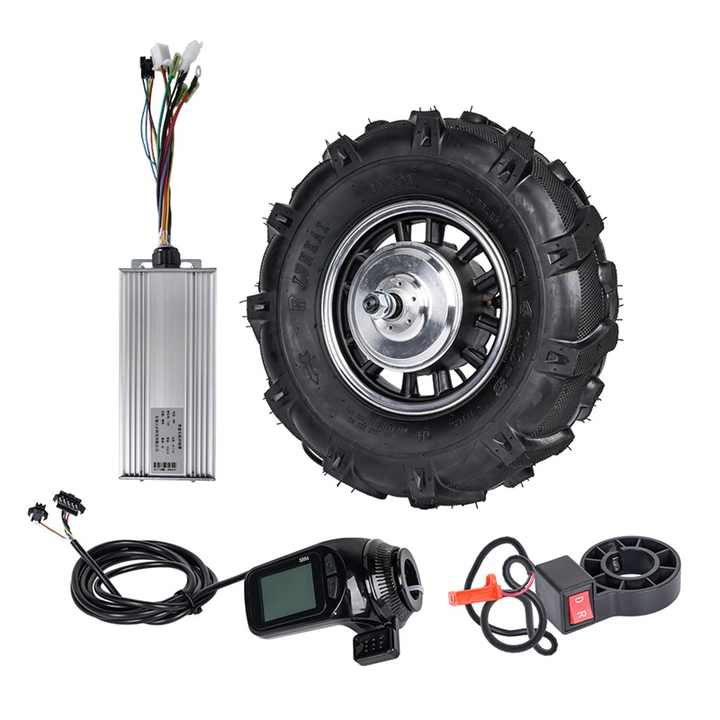 Low Speed Brushless Hub Geared Motor 16 Inch Wheel Hub Motor Rear Hub ...