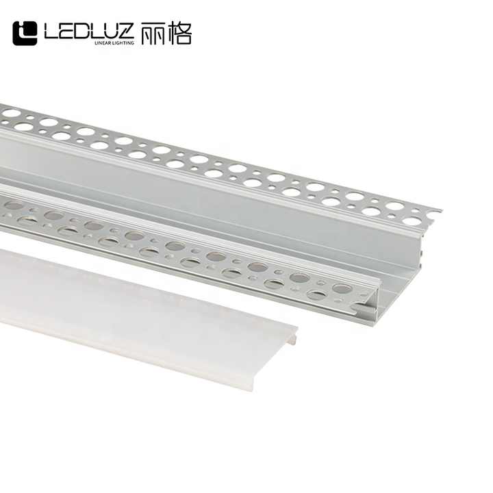 Trimless Recessed LED Aluminum Channel for Drywall, 40mm Wide Light ...