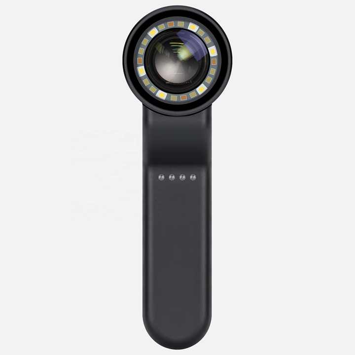 IBOOLO DE-4100 Handheld Dermatoscope Metal for Home Use Dermascopy ...