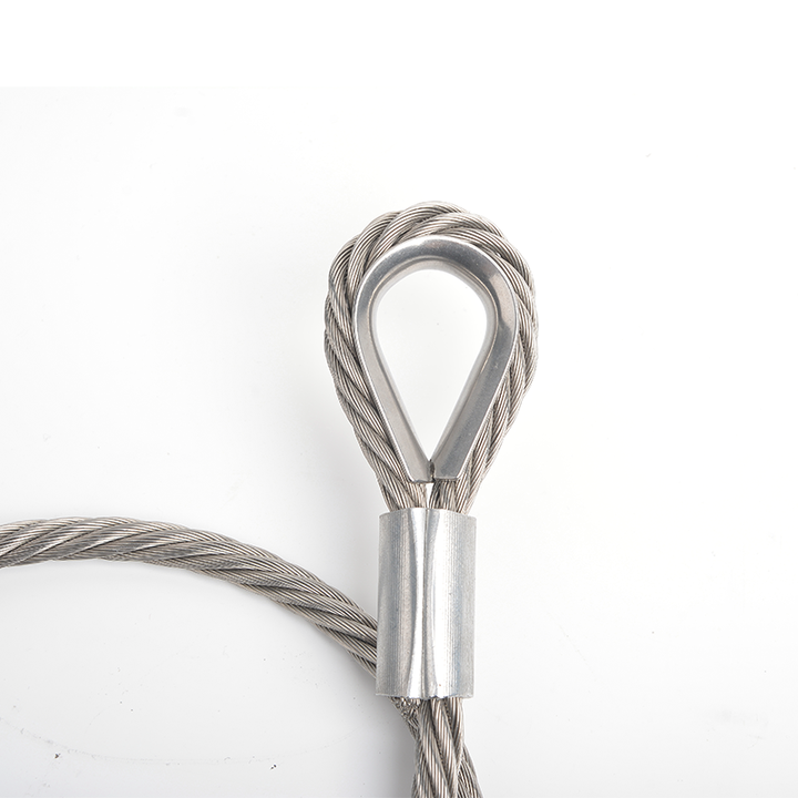Customized Marine Ss316 7X19 Cable Wire Rope Loop End Security Cable ...