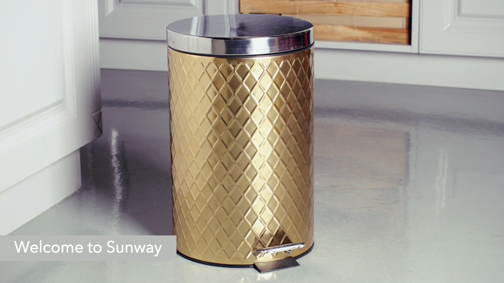 Wholesale Galvanized Foot Pedal Mini Trash Waste Bin Kitchen Stainless ...