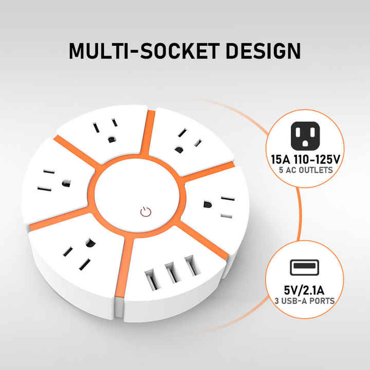 Power Outlet Extender with USB Port - Universal Power Outlet for Hotels ...