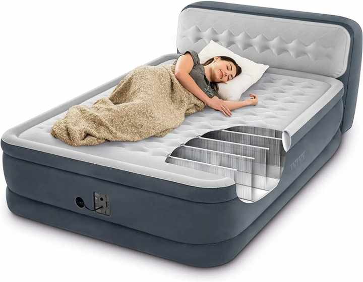 Inflatable PVC Bed with Built-in Electric Pump - Comfort & Quality