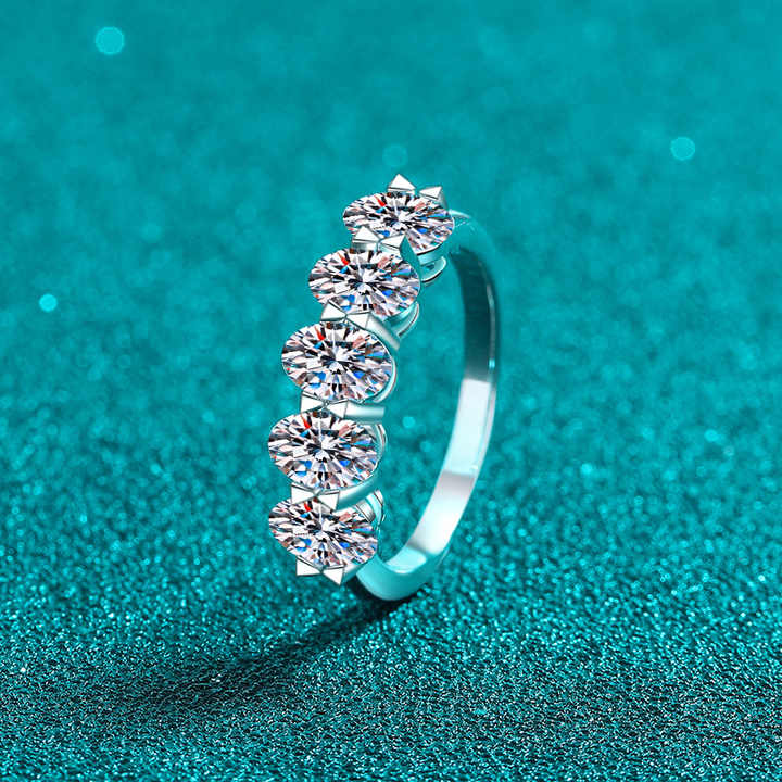 Wholesale 925 Sterling Silver Moissanite Ring Bridal Wedding Rings Silver Fine Jewelry| Alibaba.com