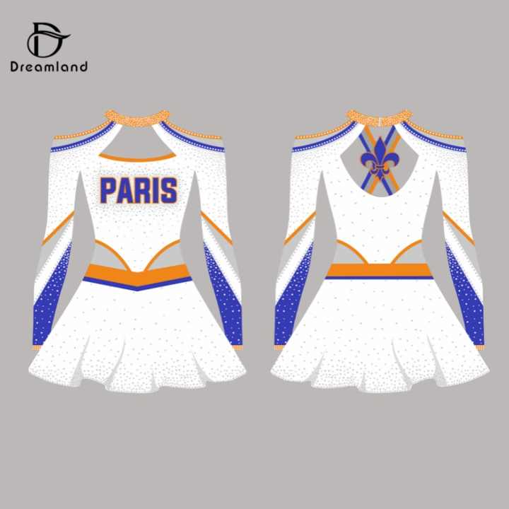 Allstar Competition Cheerleading Uniform & Shiny Team Kit Custom Design ...