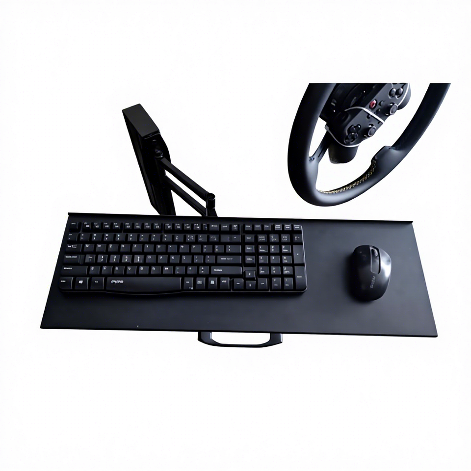 Ergonomic Racing Simulator Cockpit Aluminum Keyboard Tray Holder ...