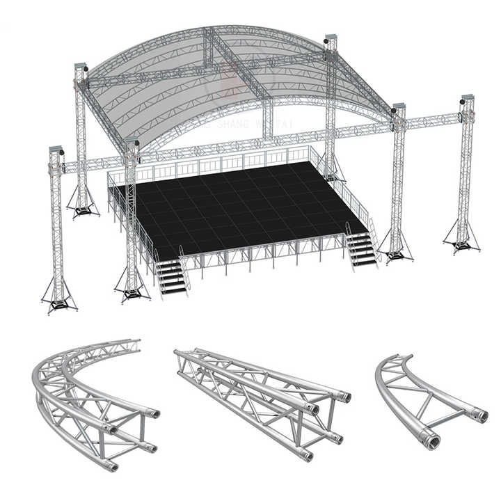 Outdoor Aluminum Stage Truss Aluminium Truss Aluminum Stage Frame Truss ...