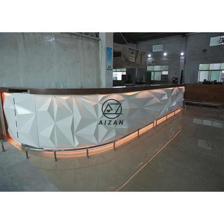 Custom Size Long Shape Curved Restaurant Bar Nightclub Cocktail Hotel ...