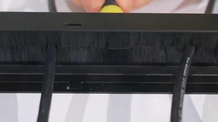 1U2U Flame Retardant Black Cabinet Inlet Brush - DIY & Industrial