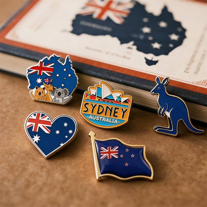 Australia Tourism Souvenir Pins Custom Hard Soft Enamel Country Badges ...