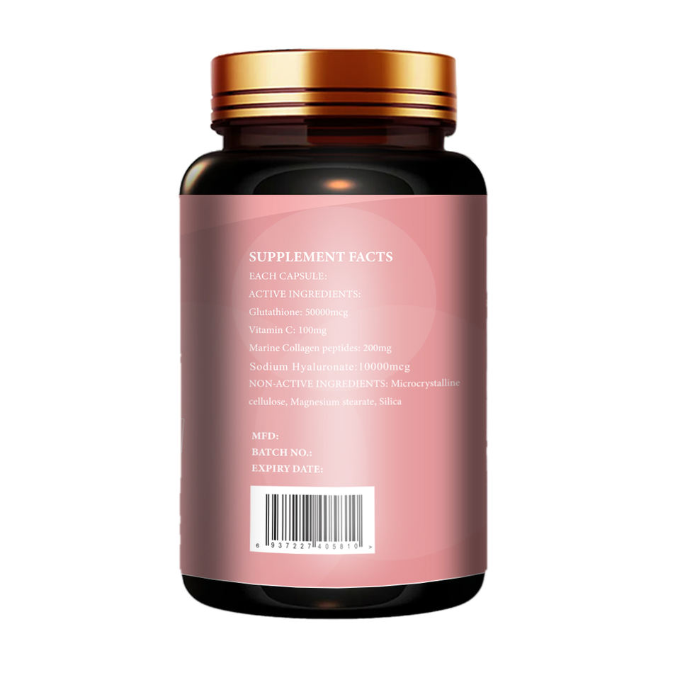 Brighter Skin L-Glutathione Hyaluronic Acid Collagen Peptide Vitamin C ...