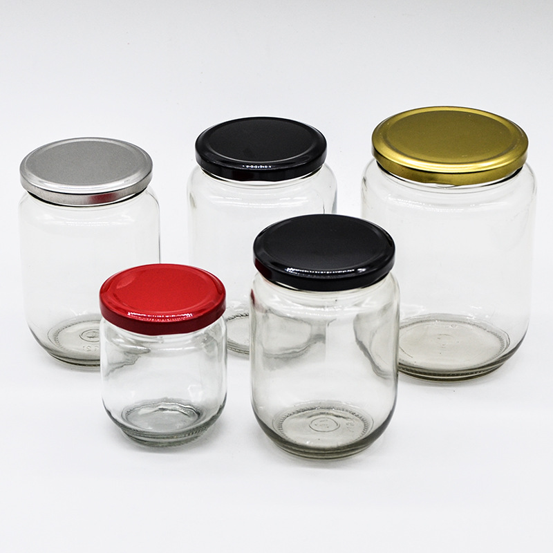 Wholesale Round Food Storage Glass Jar 50 100 120 150 200 250 300 350 ...