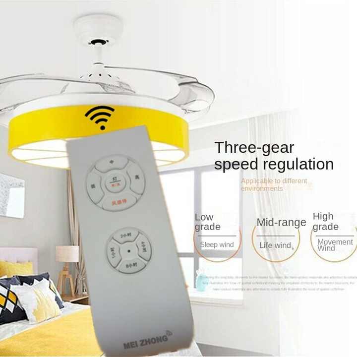 Meizhong 220V Wireless Ceiling Fan Light Remote Control Switch ...