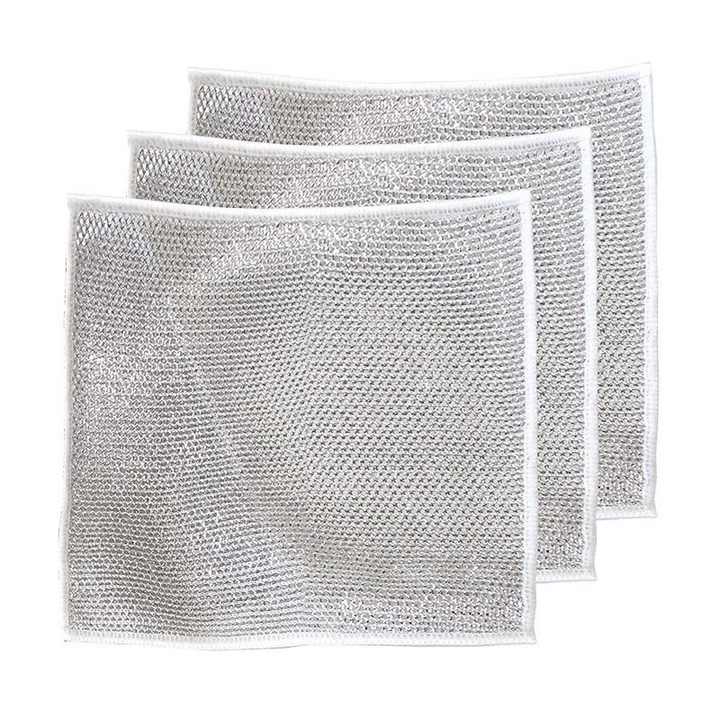Silver Wire Dish Washing Rag - Sustainable Kitchen Cleaning