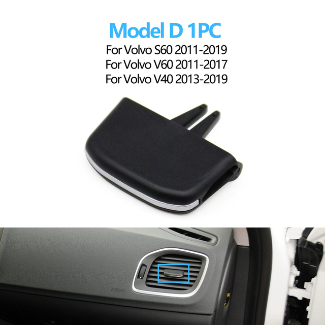 Car Front AC Vent Grille Slider Tab Clip Repair Kit for Volvo S60, V60 ...