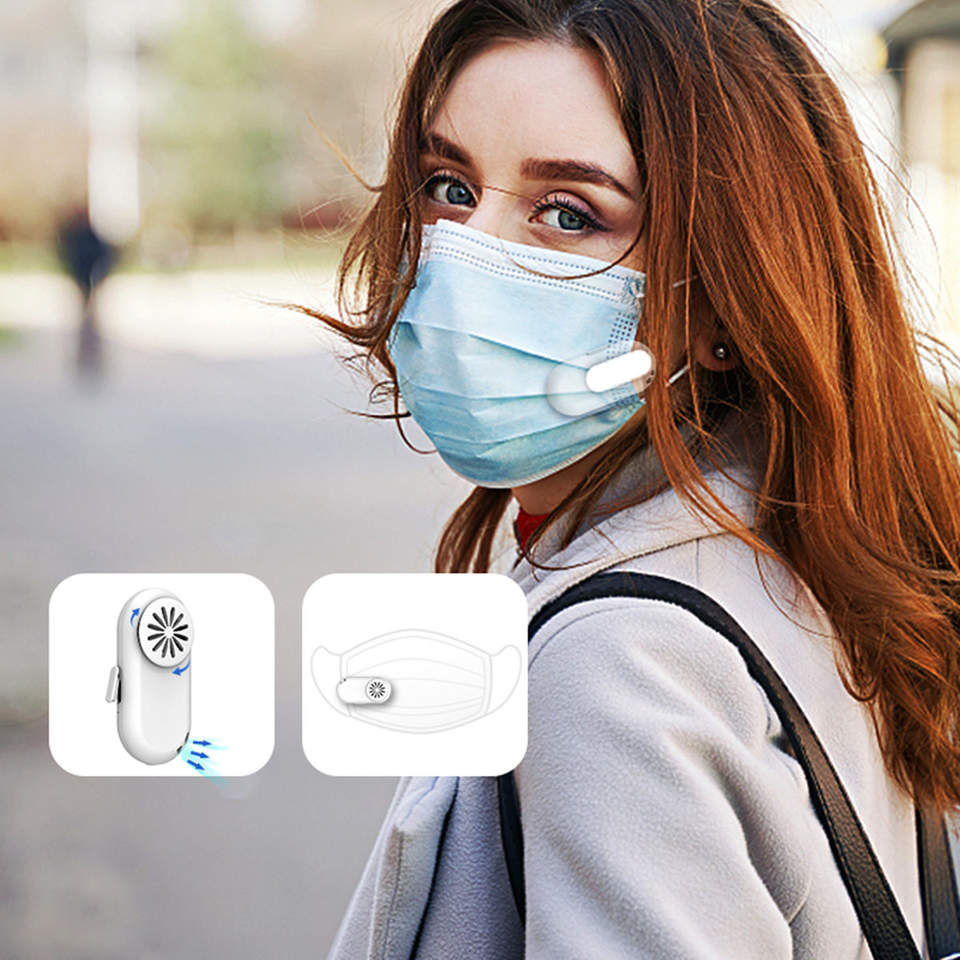 Mask-fan Facial Air Circulation Mini Fan Portable for Masked