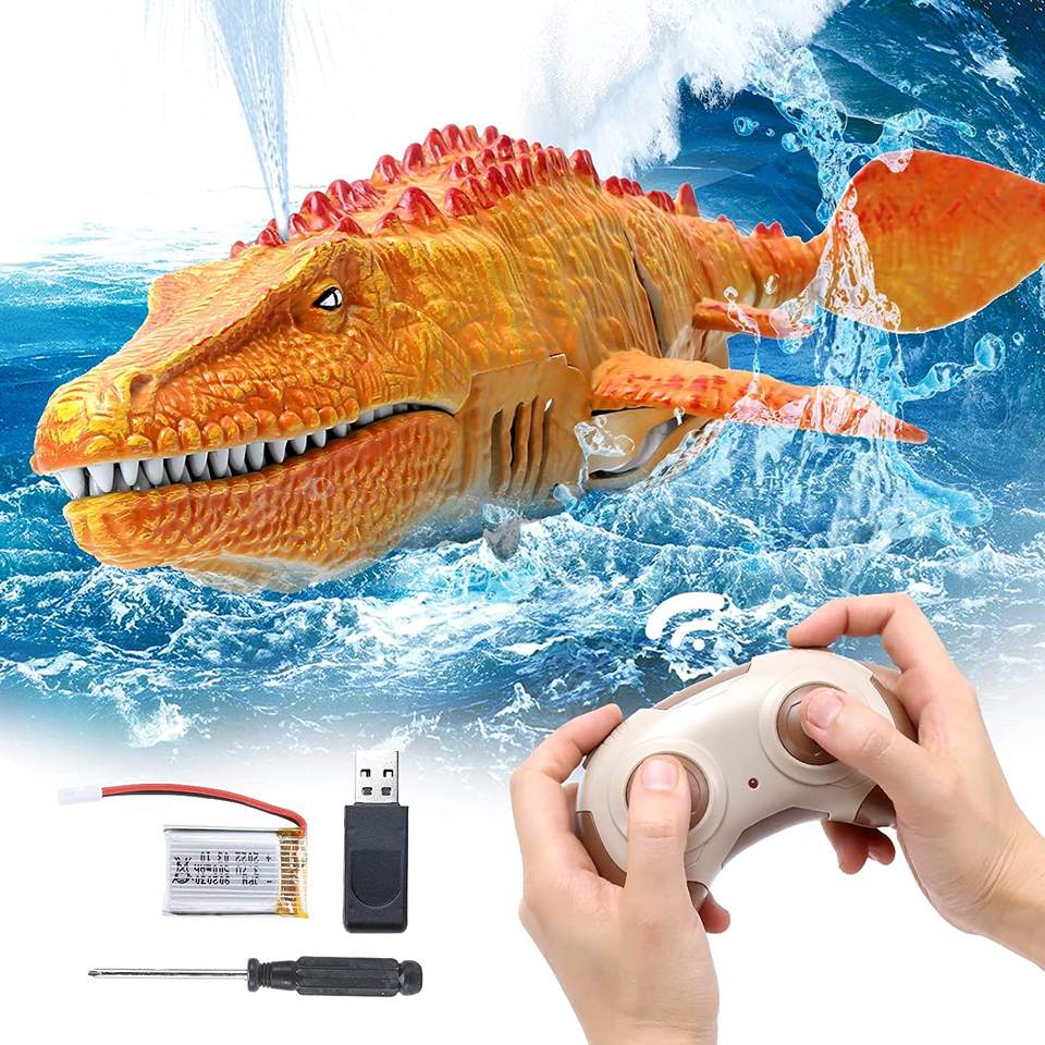 2026 New ZT RC Dinosaur Toys Remote Control Mosasaurus Simulation ...