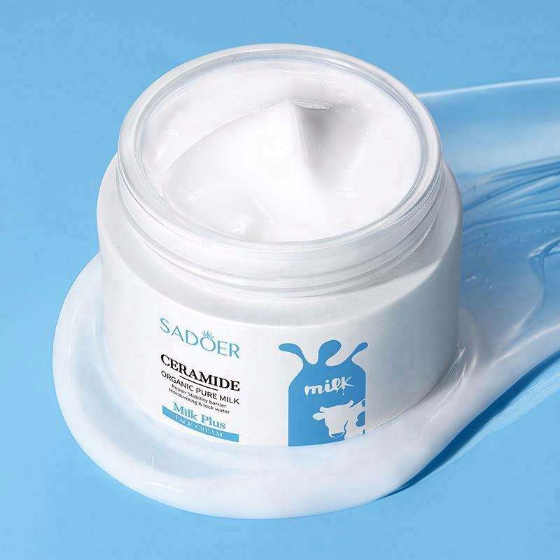 Logo Whitening Milk Face Cream Oem Ceramide Goat Milk Face Cream Smooth ...