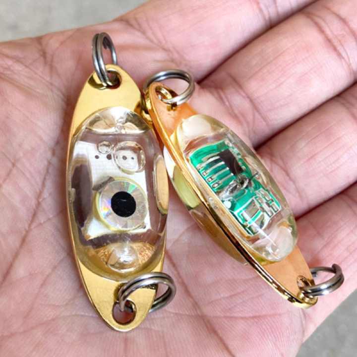 Deep Drop LED Glowing Night Light Waterproof Eye Shaped Bait for ...