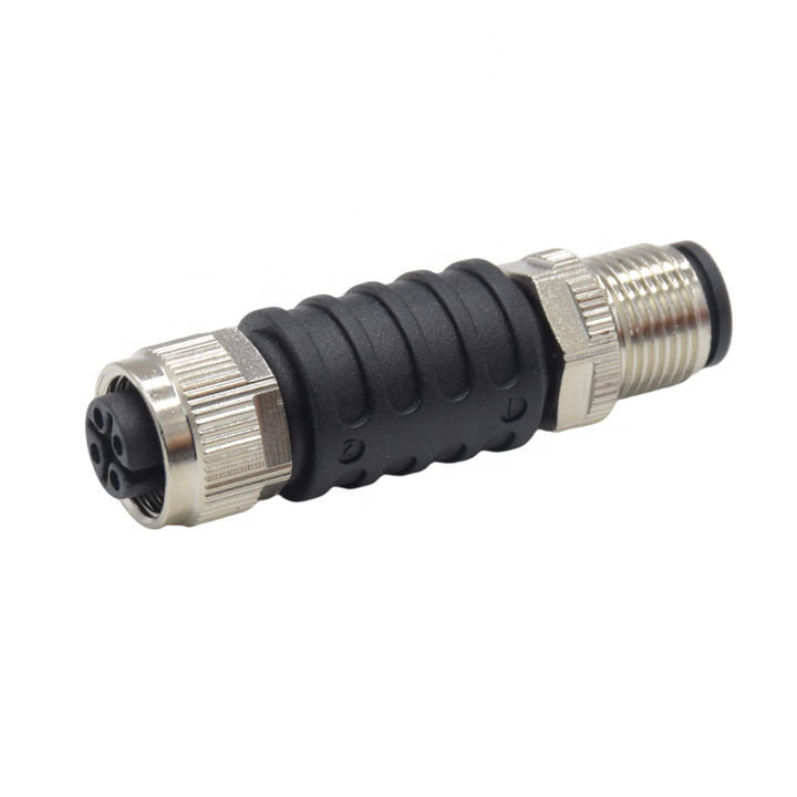 M12 Connectors 5 Pin Circular Signal Transmission Industrial Plug ...