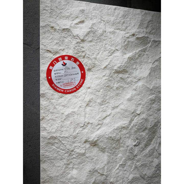 Split Face Limestone White/beige Stacked Wall Stone Cladding