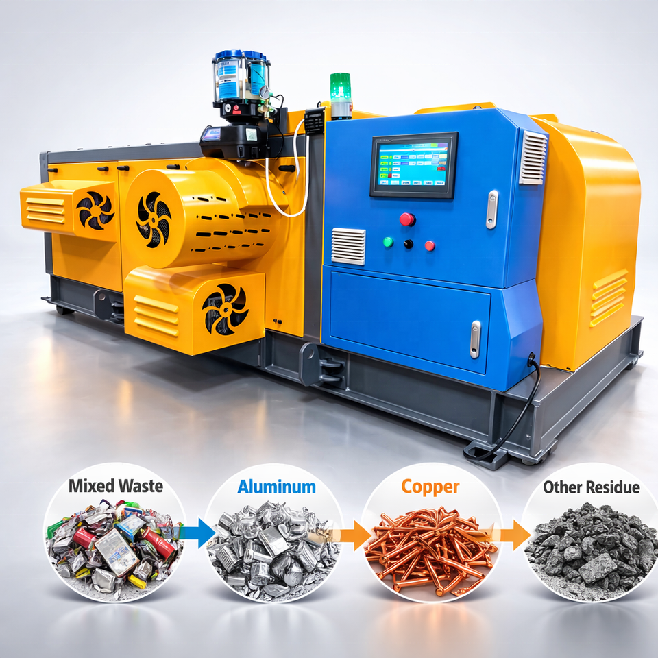Eddy Current Waste Sorting Eddy Current Machine for Incineration Bottom ...