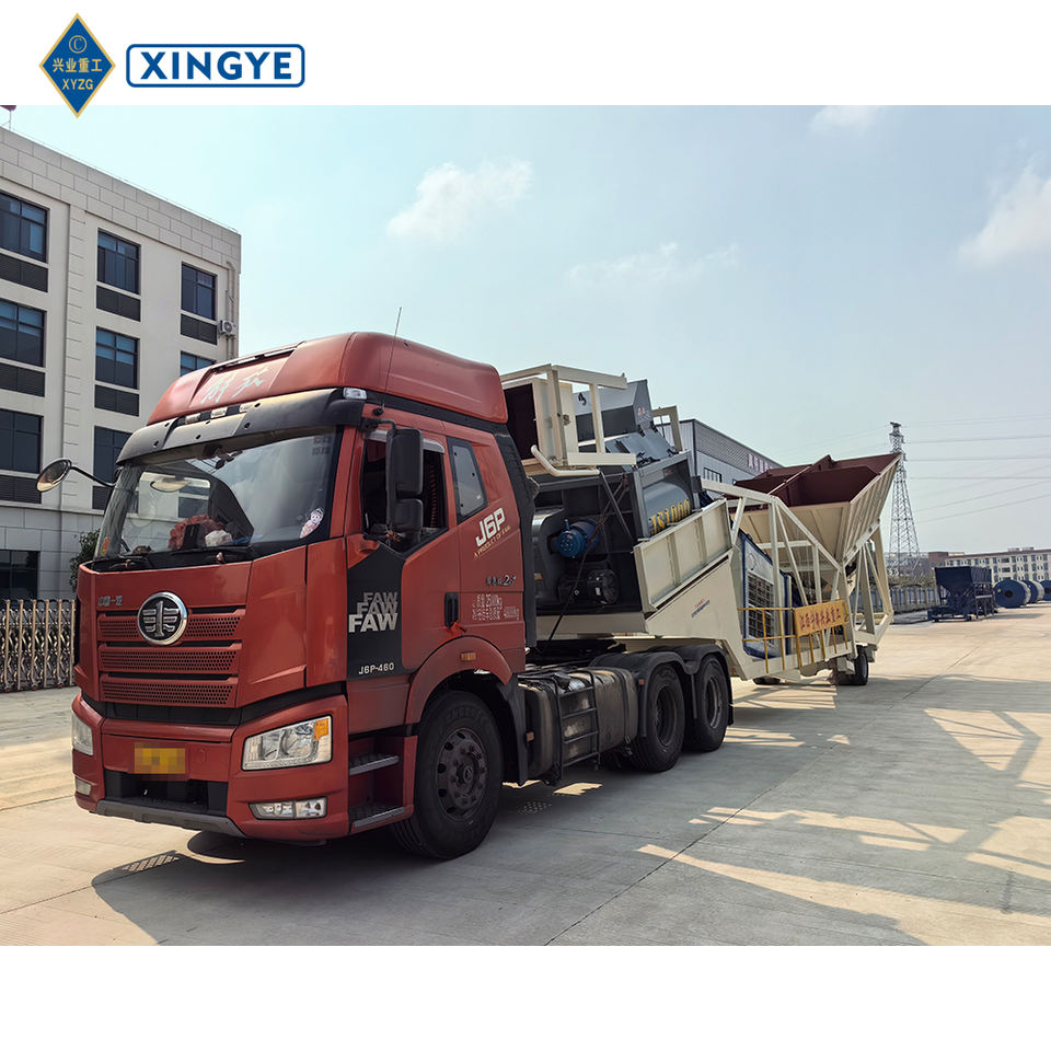 2026 New Mini Portable 60m3/h Cement Batching Plant Modular Trailer ...