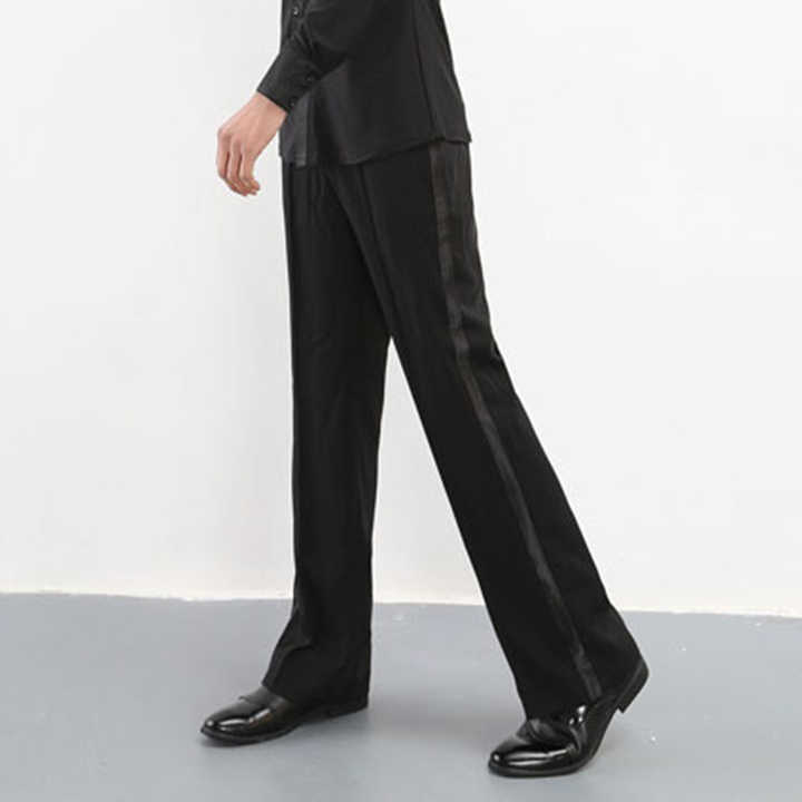 TONGYANG Men's Latin Dance Pants Modern Ballroom Performance Dancing ...