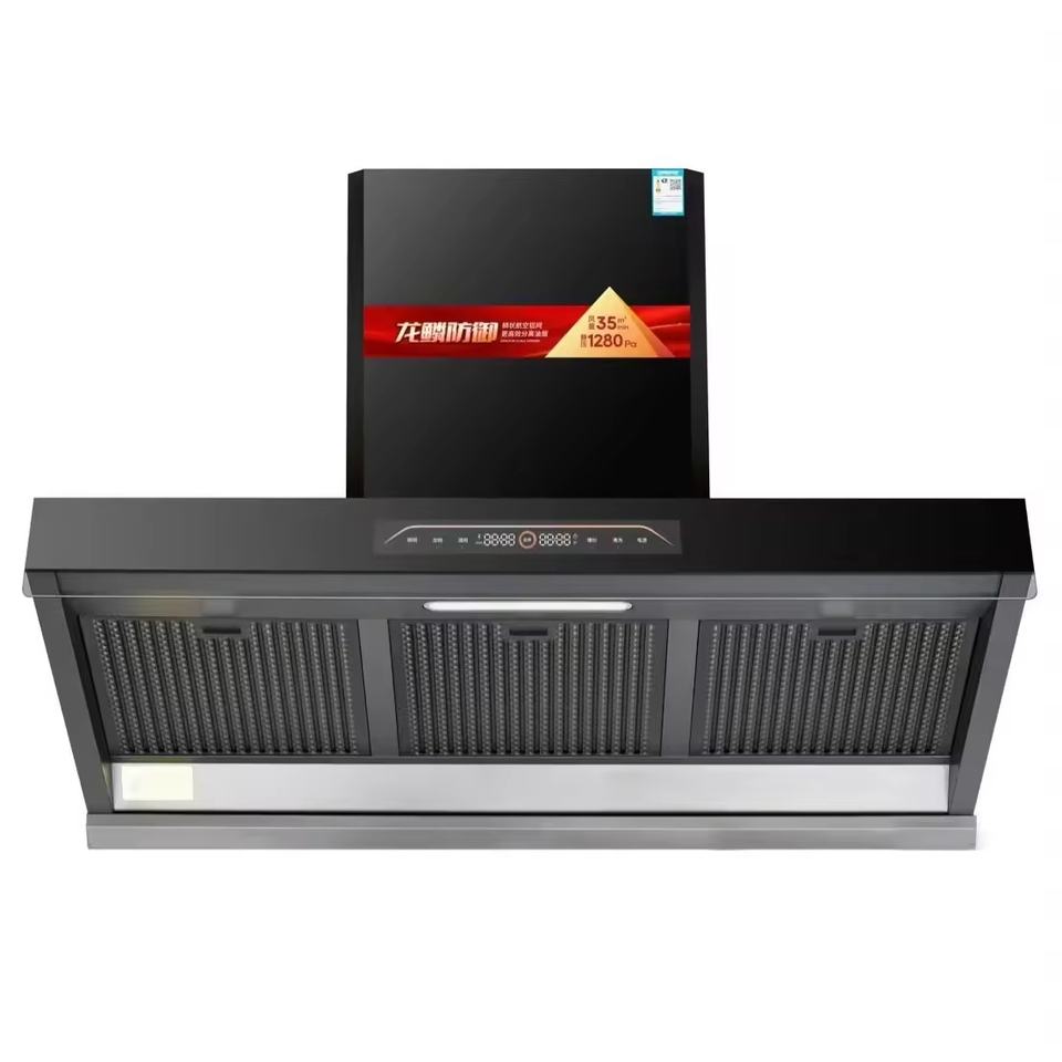 Digital Touch Extractor Hood Dual Motor Restaurant Kitchen Hood ...