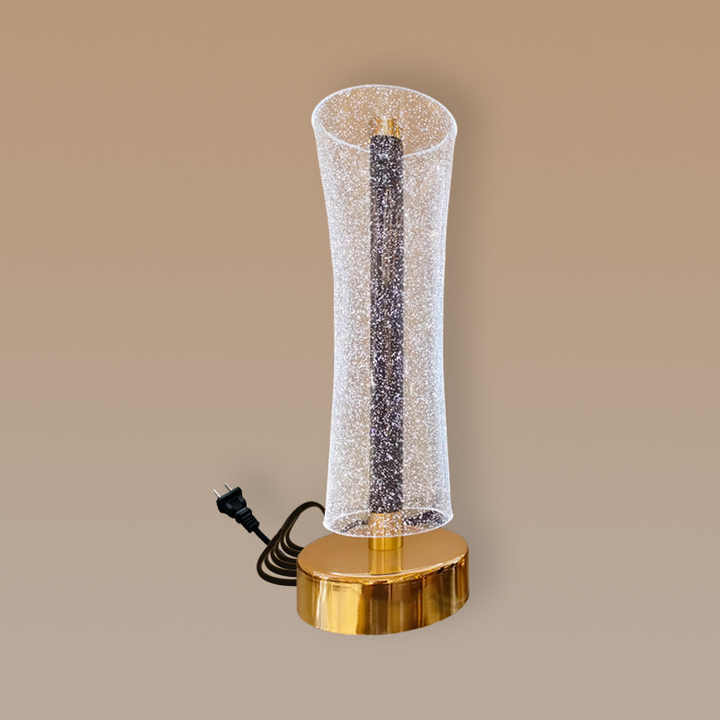 Nordic Gold Luxury Night Light Iron Acrylic Transparent Lamp LED Mutil ...