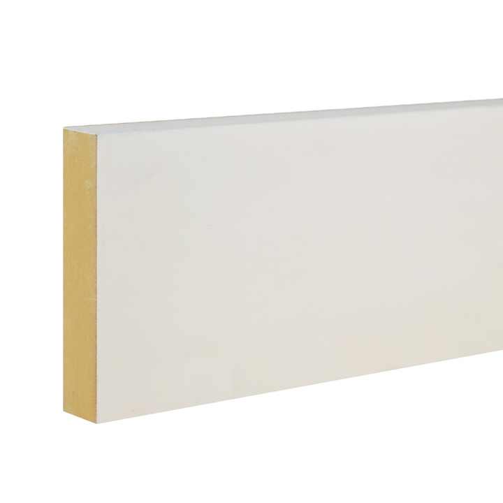 White Primed MDF Moulding Square Edge Baseboard| Alibaba.com