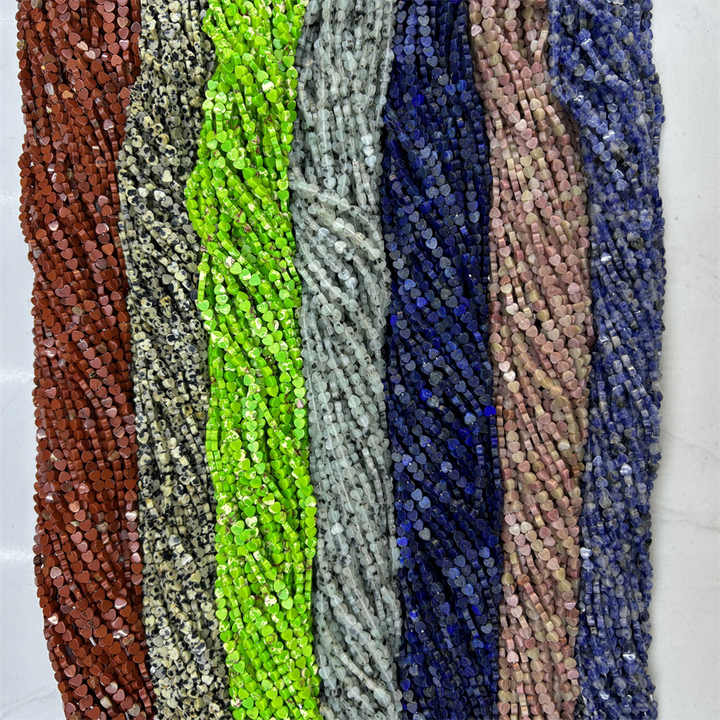 Wholesale 4mm Heart Stone Bead String Healing Crystal Heart Stone ...