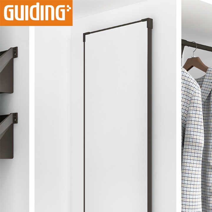 Pivoting Fold Pull Out Full Length Pivot Sliding Glass Wardrobe Hanging ...