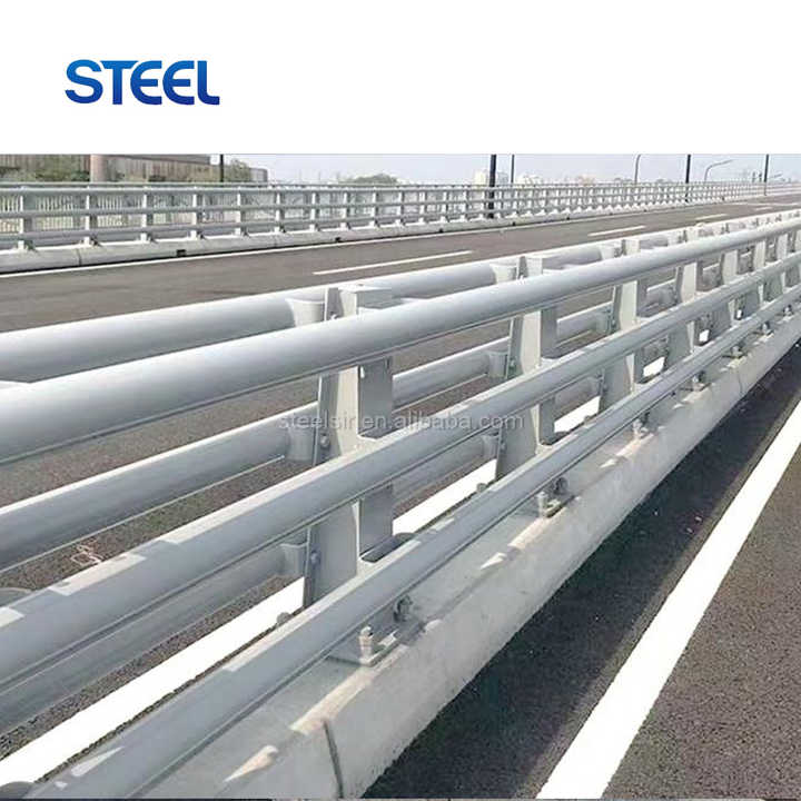 Q235 Q355 Crash-proof Steel Guardrail Dual Side Crash Barrier Modern ...