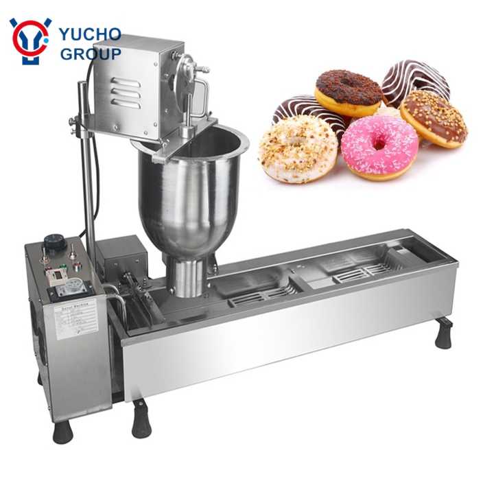 110V 220V Fully Automatic Commercial Cake Fryer Donut Maker