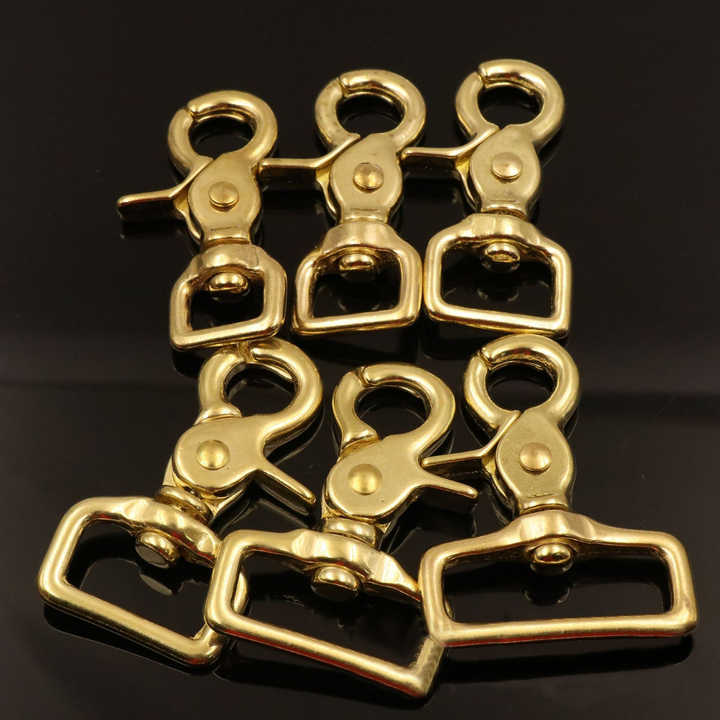25MM Solid Brass Trigger Swivel Snap Hook Brass Clips Carabiner for Dog ...