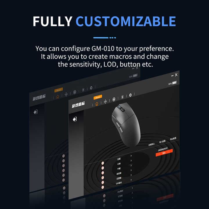 PAW3311 Sensor Max 12000 DPI Mouse - Custom Gaming Mouse